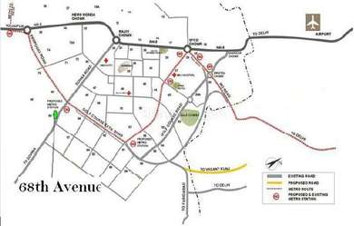 VSR Infra Tech Builders VSR 68 Avenue Commercial Map - Sector 68 ...