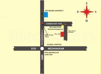 VSS Promoters VSS Sumuka Map - Sholinganallur, Chennai Location Map