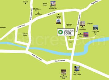 VTP Realty VTP Urban Senses Map - Kharadi, Pune Location Map