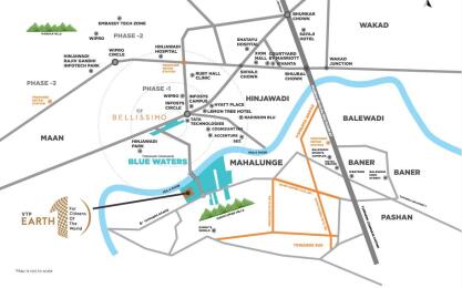 VTP Realty VTP Earth One Map - Mahalunge, Pune Location Map