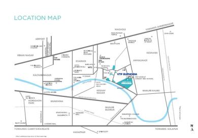VTP Realty VTP Euphoria Map - Kharadi, Pune Location Map