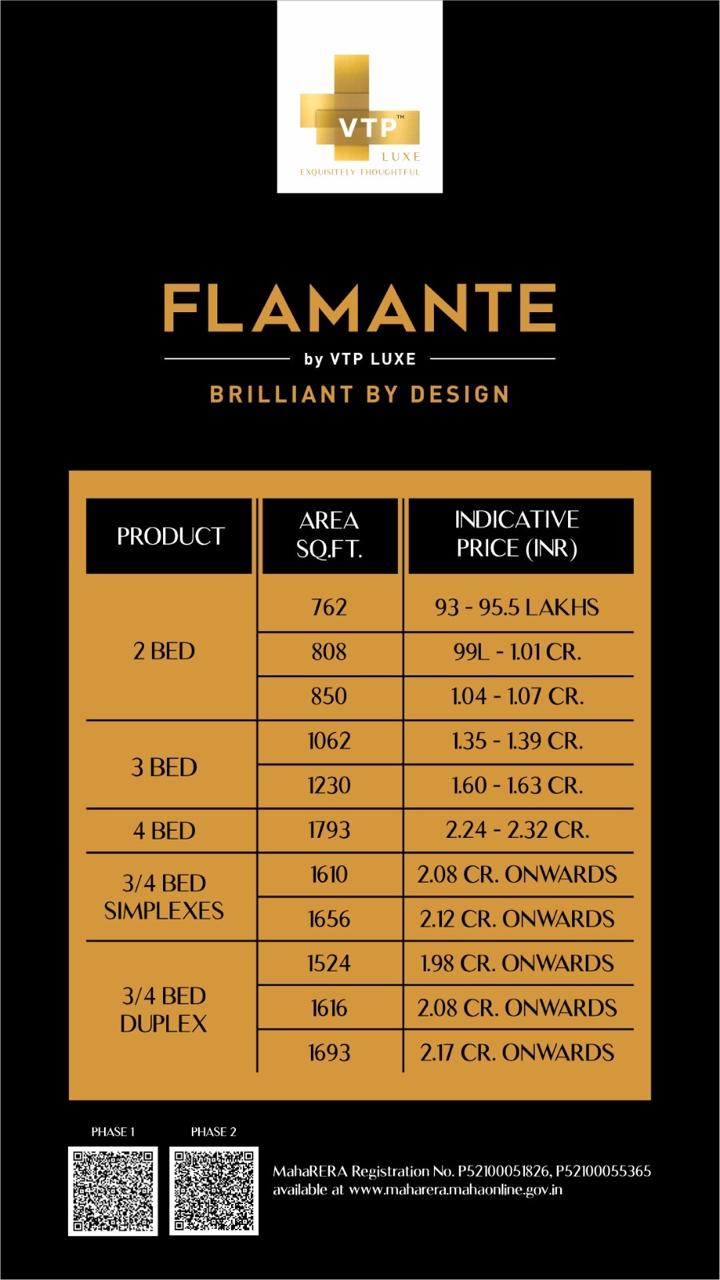 VTP Flamante Kharadi, Pune | Price List & Brochure, Floor Plan ...