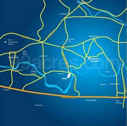 W S Developers WS Srushti Orbit Map - Pune Solapur Road Location Map