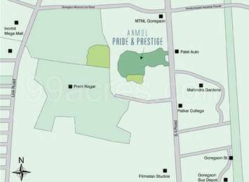 The Wadhwa Group and Narang Realty Wadhwa Anmol Pride Map - Mahesh ...