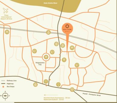 House of Wadhwa Wadhwa Solitaire Map - Hadapsar, Pune Location Map