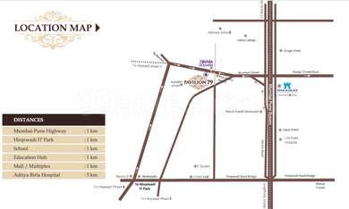 Wakadkar Associates Wakadkar Pavilion 79 Map - Wakad, Pune Location Map