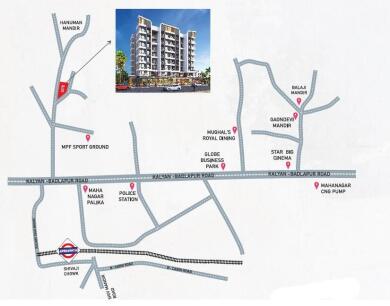 Walekar Realty Walekar Dynasty Map - Ambernath West, Thane Location Map