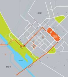 Wave Infratech Wave City Center SCO Map - Sector-32 Noida Location Map