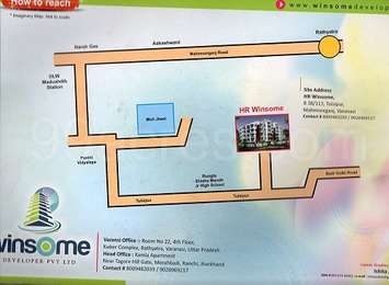 Winsome Developer HR Winsome Map - Mahmoorganj, Varanasi Location Map