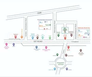 Wisdom Housing and Properties TSS Township Map - Mahindra City, GST ...