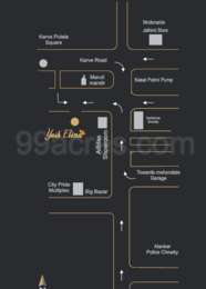Yash Promoters Yash Elina Map - Kothrud, Pune Location Map
