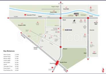 Yashashree Group Mangalam Homes Map - Moshi, Pune Location Map