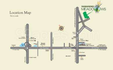 Yashaswinii Builder Yashaswinii Meadoows Map - Hennur Road, Bangalore ...