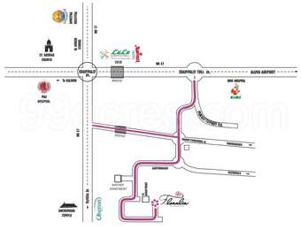 Yeskay Builders Yeskay Floralia Map - Edappally, Kochi Location Map