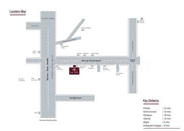 Yogesh Landmarks Yogesh Ram Ratna Galleria Map - Bhosari, Pimpri Chinchwad Location Map