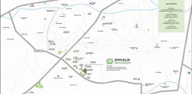 Yogeshwar Group Yogeshwar Shivalik Skygreen Map - Pathardi, Nasik ...