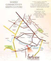 Yuva and Mathrubhuumi Infra Yuva Fortview Map - Gandipet, Hyderabad ...