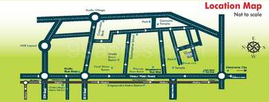 Yuva Builders Yuva NDR Abode Map - Singasandra, Hosur Road Location Map