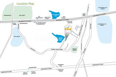 Yuva Infra Build Yuva Eka Map - Begur, Bangalore Location Map