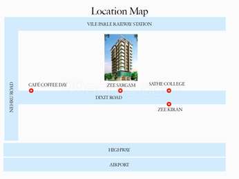 Zee Infra Group Zee Sargam Map - Vile Parle East, Mumbai Location Map