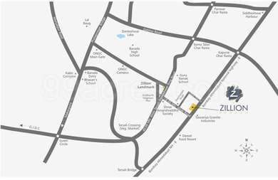 Zillion Group Zillion Sparsh Map - Tarsali, Vadodara Location Map